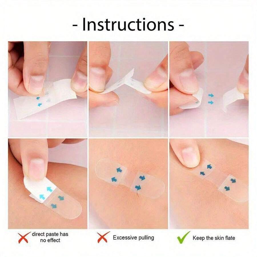 20Pcs Face Lift Tapes Invisible Face Lift Sticker Wrinkle Removal ...