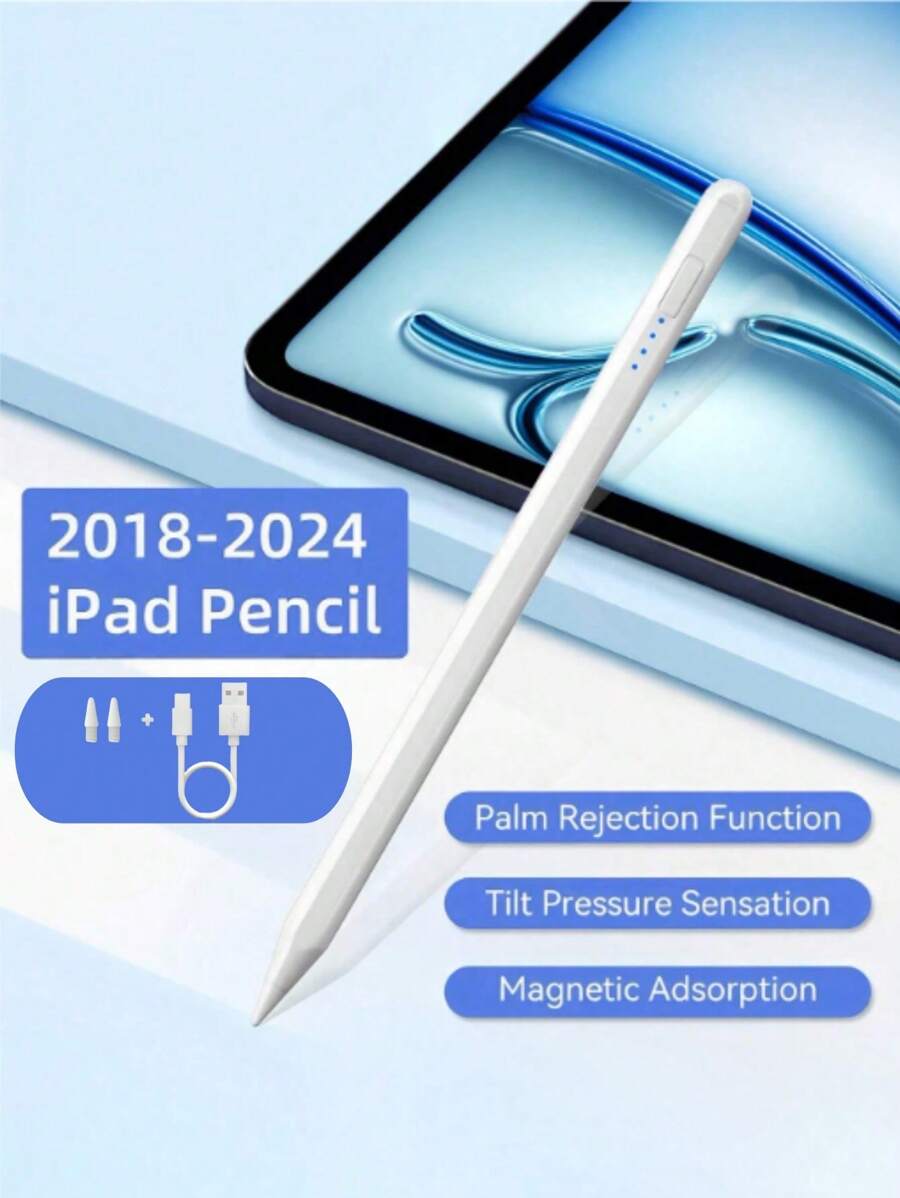 Voor iPad Pencil Palm Rejection Tilt Compatibel met Apple Pencil Power ...
