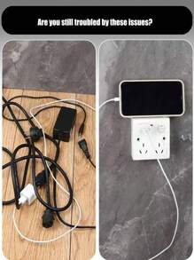 Plug Holder Hook, Adhesive Plug Organizer Hooks For Kitchen, Multi ...