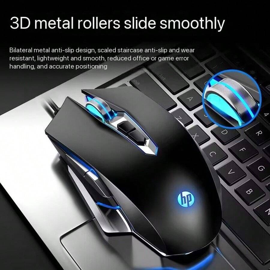 HP Mouse Gamer com Fio HP M220, Silencioso, Mecânico, de Metal ...