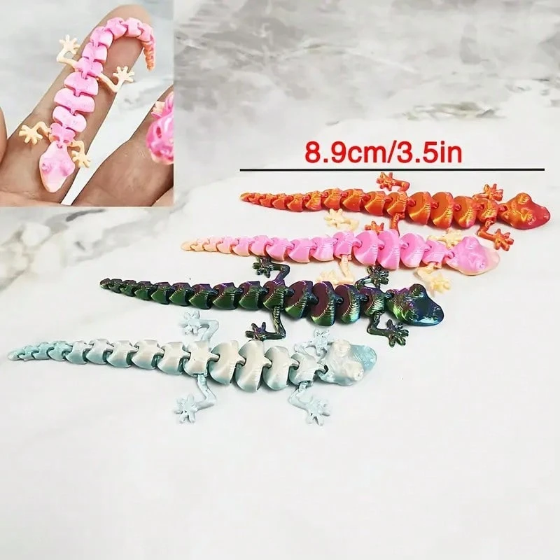150pcs Vibrant 3D Printed Lizard Figurines - Realistic Reptile ...