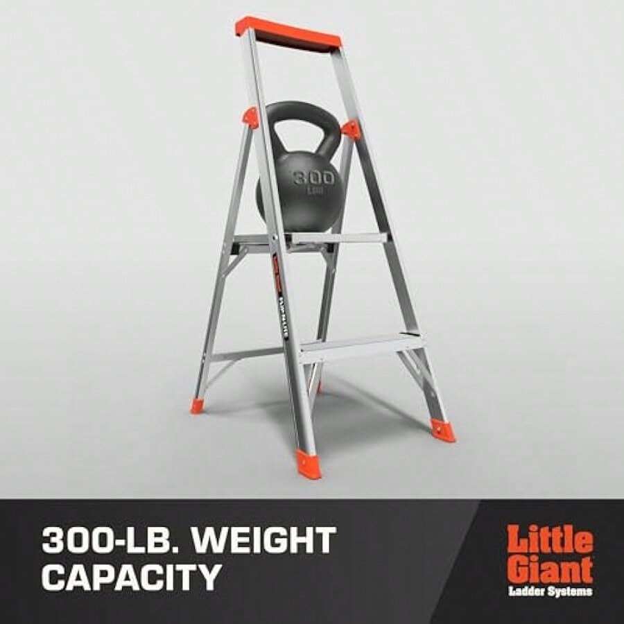 Little Giant Ladder Systems Flip-N-Lite 4-Foot Stepladder Aluminum Type ...