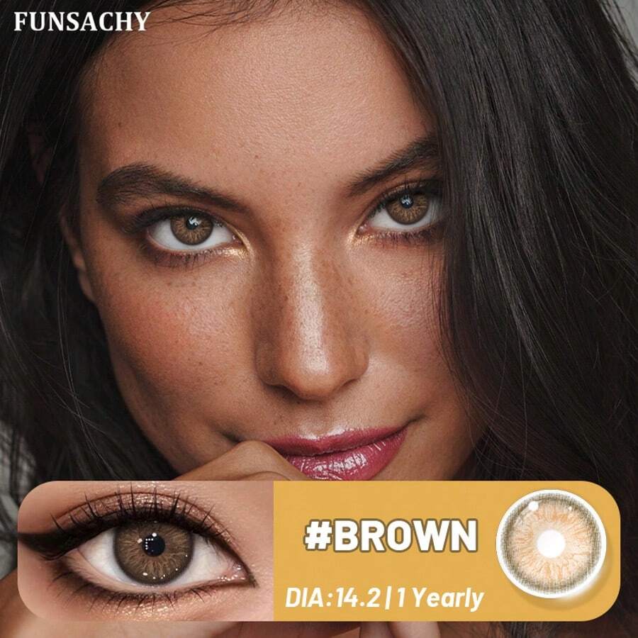 1 paire de lentilles de contact colorées FUNSACHY. Lentilles de contact ...