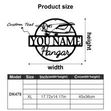 One Custom-Designed Metal Wall Hanging Featuring Airplanes, Helicopters ...