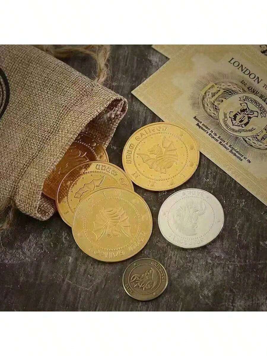 Gringotts Commemorative Coin Set - 3 Coins - Collector's Item - Display Storage Collectible ...