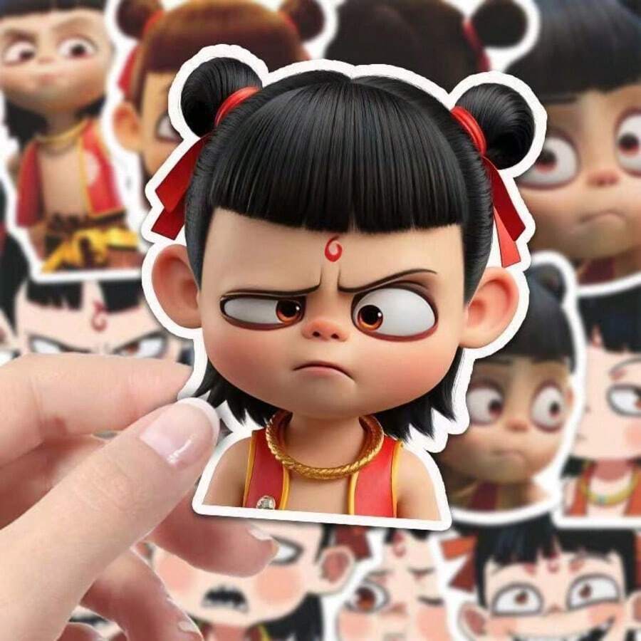 60pcs Nezha The Rebellious Son Of The Sea Movie Themed Stickers ...