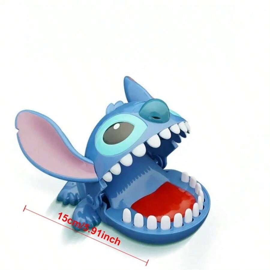 Disney Large Size Stitch Finger Puppet Shark Biting Teeth Toy, Parent ...