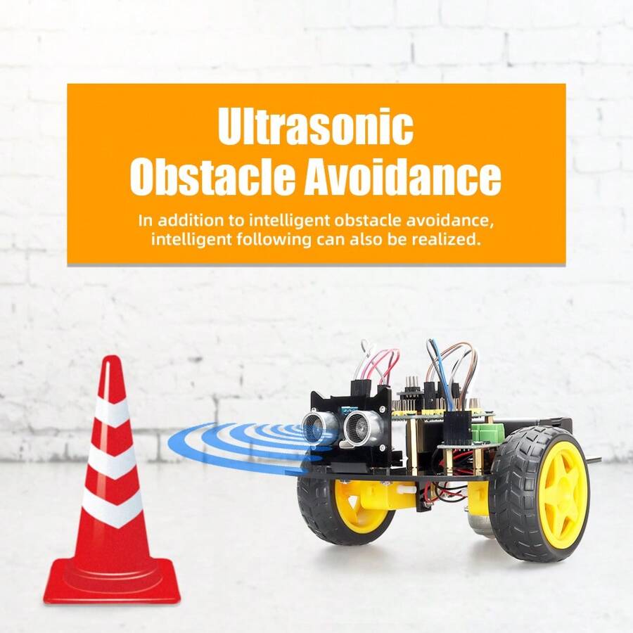 TSCINBUNY Popolare kit giocattolo robot auto smart mini 2WD fai-da-te ...