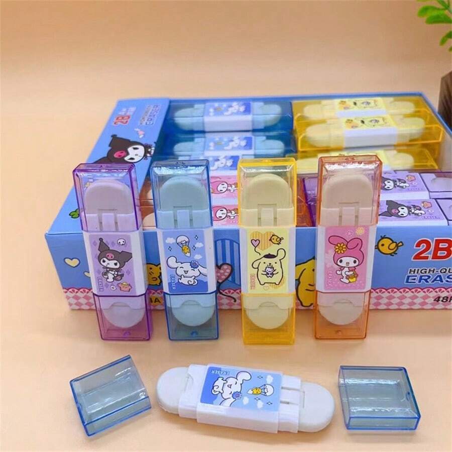 Sanrio Creative Cartoon Shape 2B Double-Head Eraser Cute Girl Heart ...