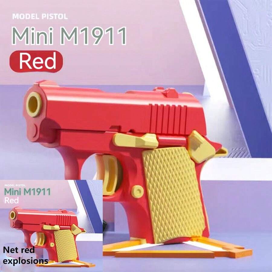 1 יחידה חדש 2025 M1911 Gravity Toy Pistol, 3D Recoil Airsoft Carrot ...