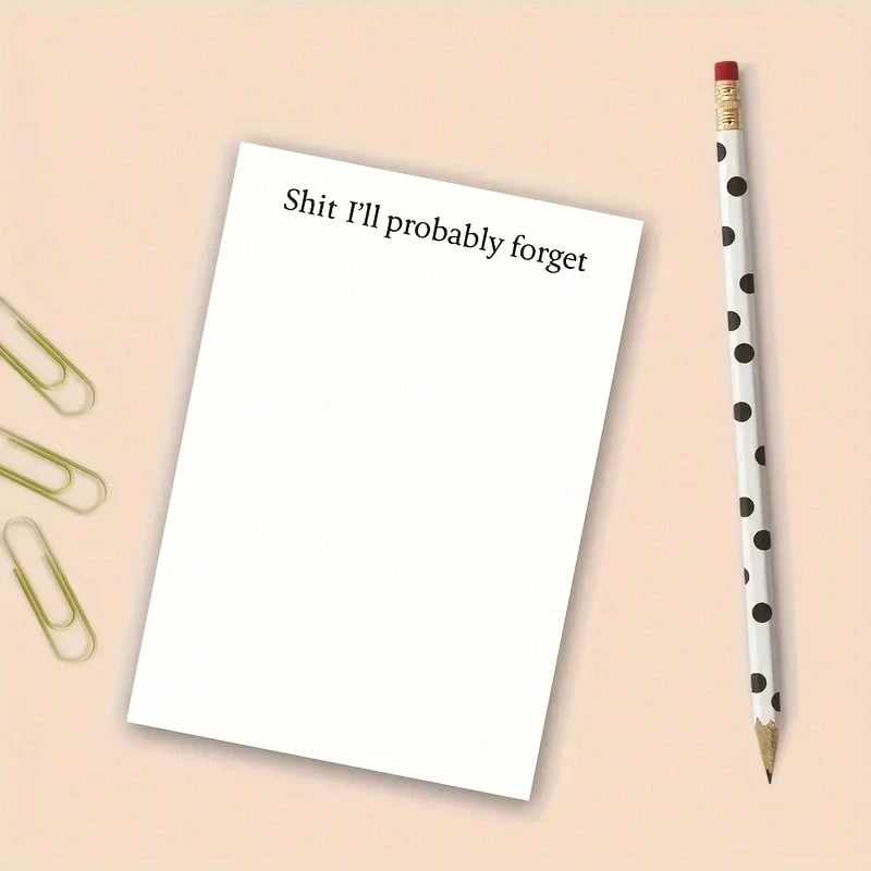 Bloc-notes à effeuiller drôle, 4x5,5 pouces - parfait pour les ...