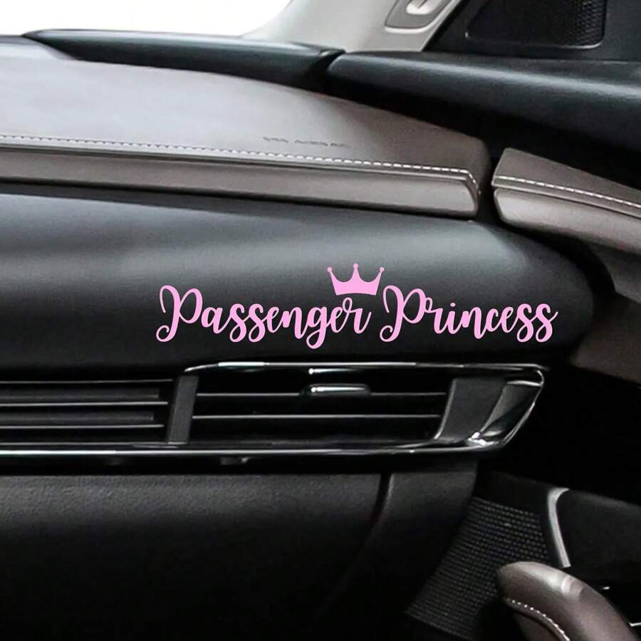 Passenger Princess Text Stickers, Car Exterior Stickers, Home Decor ...