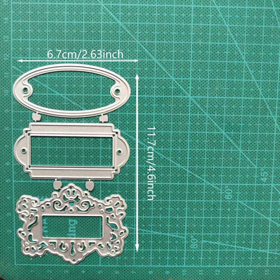 Craft Metal Cutting Dies Cut Die Mold Label Frame Scrapbook Paper Craft Knife Mold Blade Punch ...