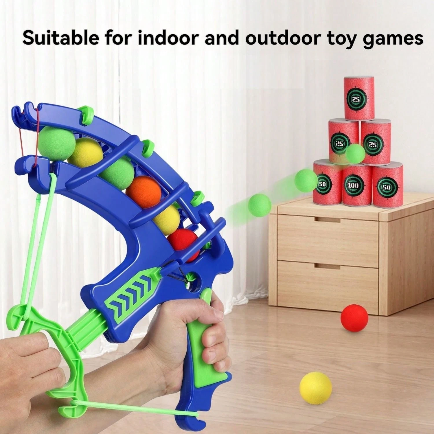 Children's Bow & Arrow Crossbow, Dart Board, Sticky Balls Target ...