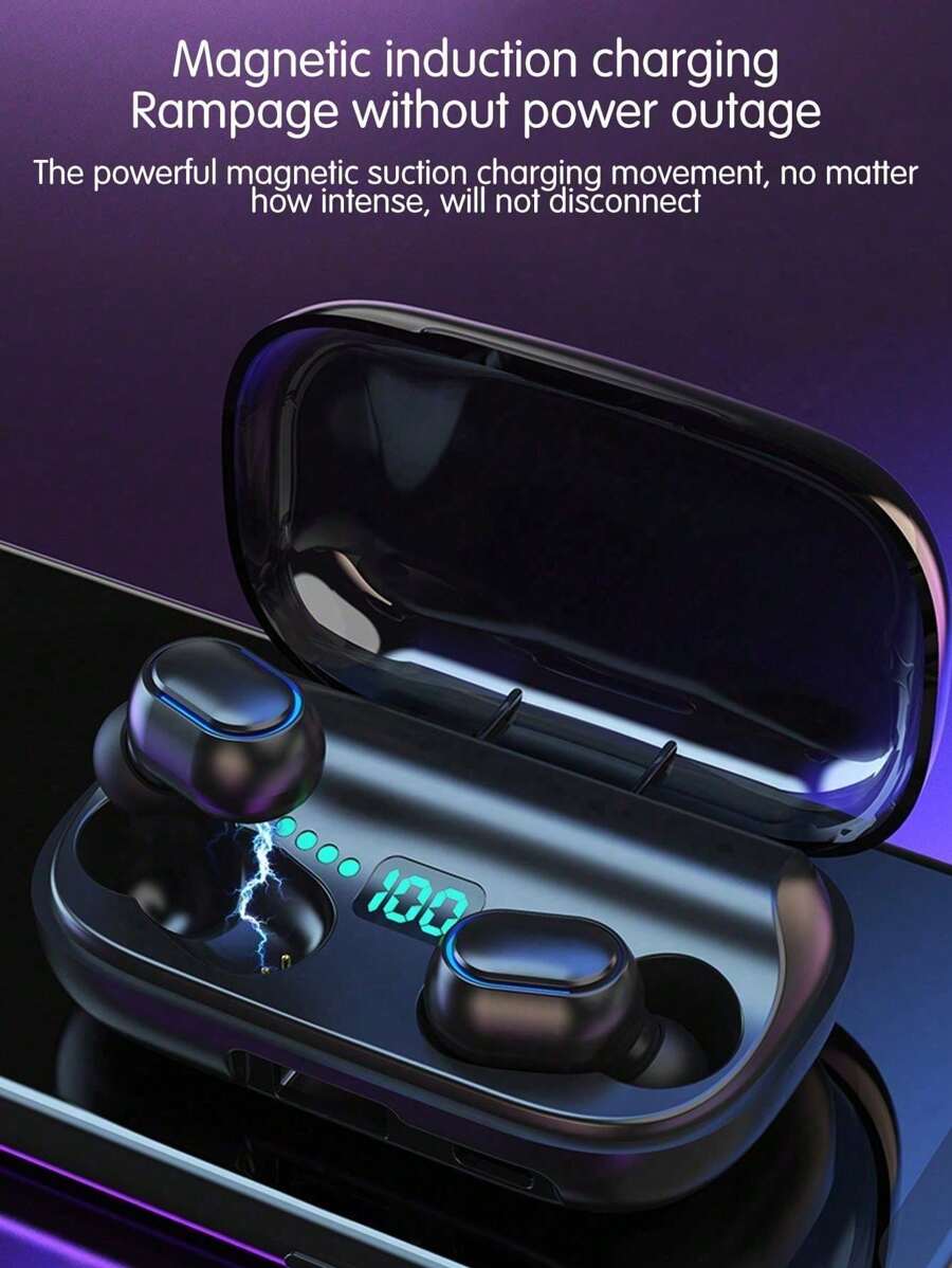TWS Bluetooth Earphones, High Capacity, HD Display, Noise Cancelling ...