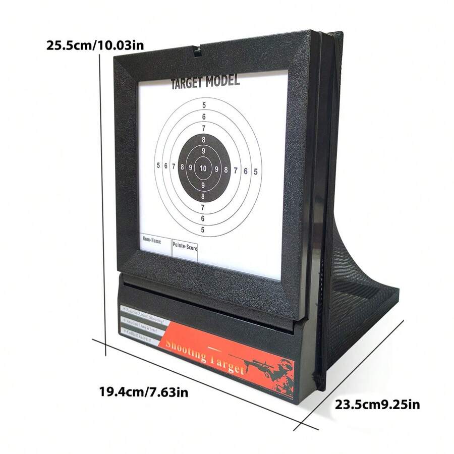 Training Target Shooting Net Target Box, 20 Pieces Of Target Paper ...