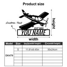 One Custom-Designed Metal Wall Hanging Featuring Airplanes, Helicopters ...