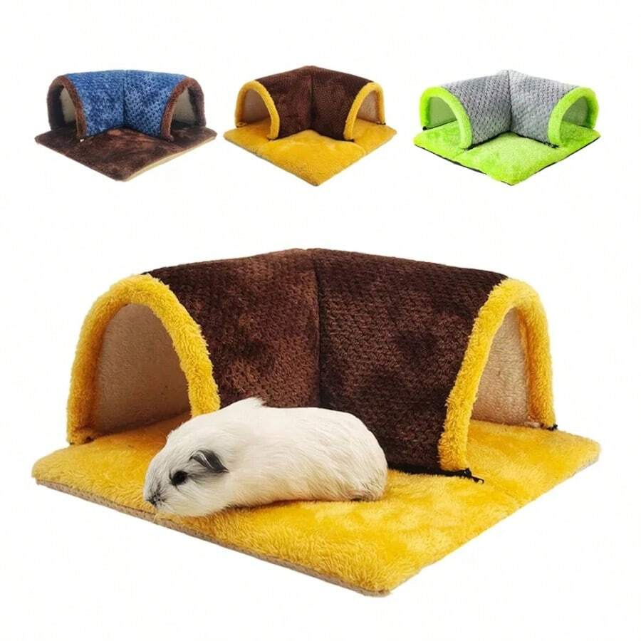 Warm Guinea Pig Hideout Tunnel Bed, Soft Removable Guinea Pig Tunnels ...