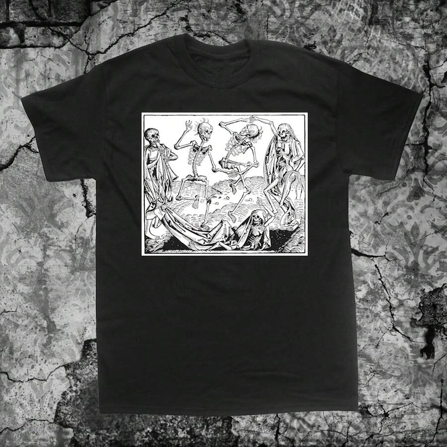Memento Mori Shirt - Danse Macabre Dance Of Death Remember Skull Occult ...