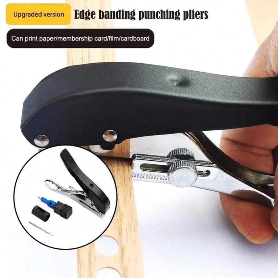 Manual Edge Band Puncher Plier 8/10mm Hole Card Punching Tool For ...