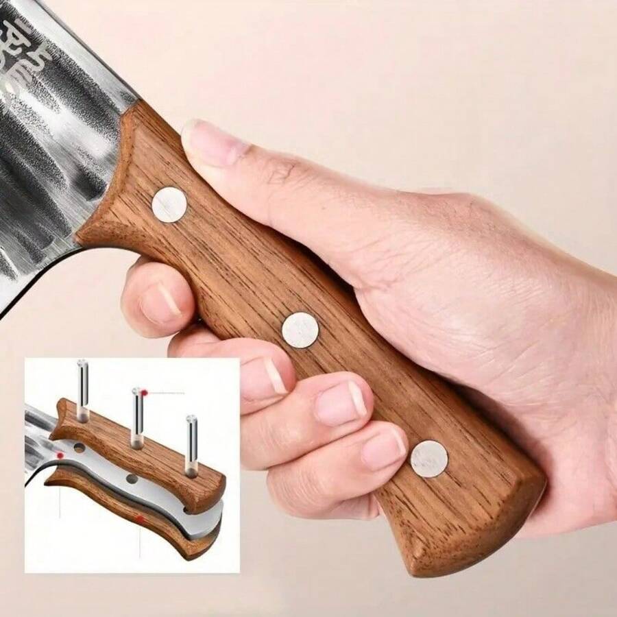 Bone Chopping Butcher Knife - Hand Forged Heavy Duty Meat Cleaver ...