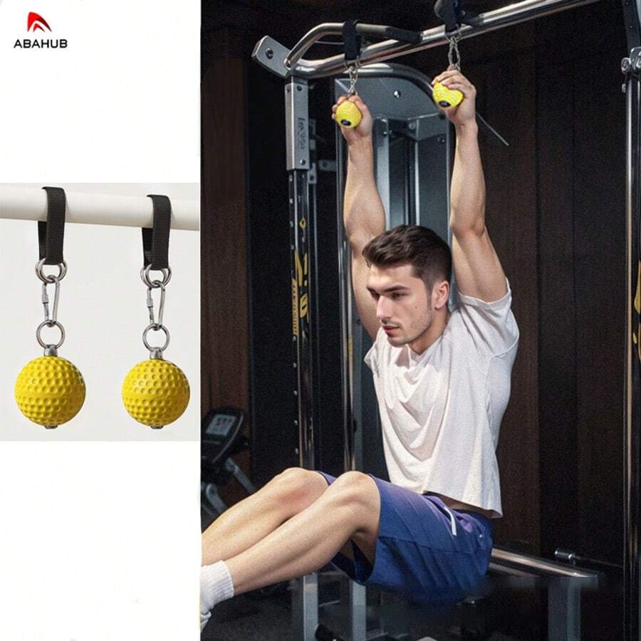 ABAHUB A Pair Of Pull-Up Assist Training Balls, Solid Grip Balls ...