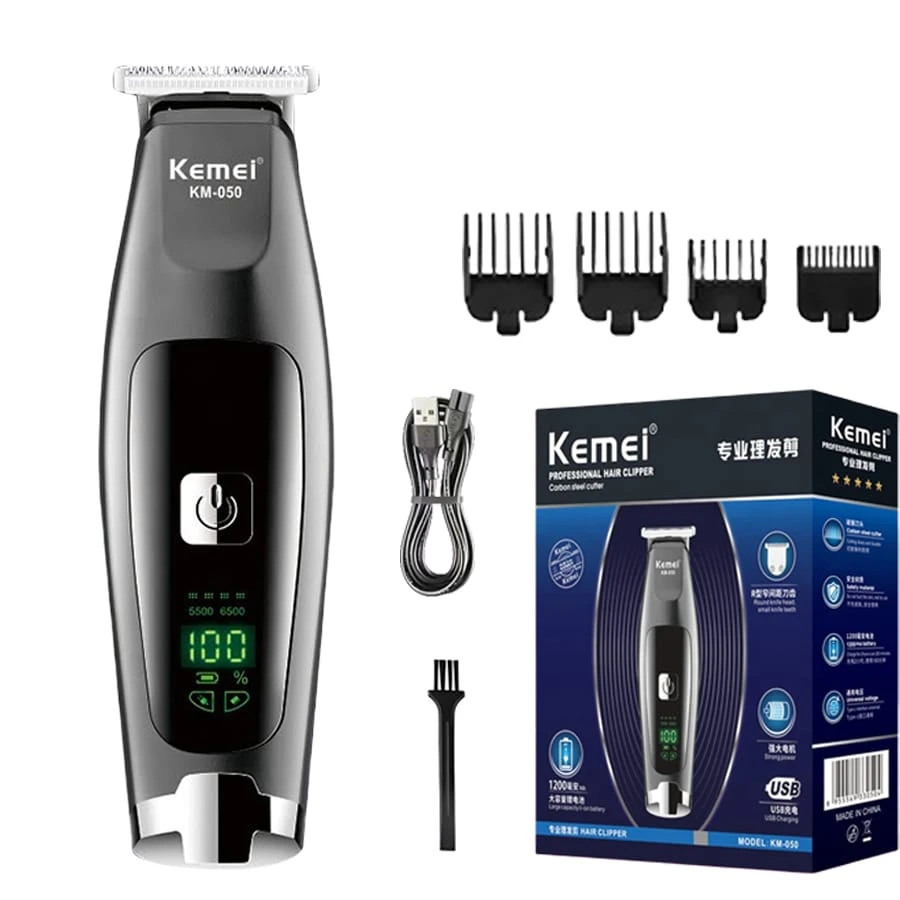 Kemei Usb Rechargeable Hair Trimmer Professional Hair Shaving Machine ...
