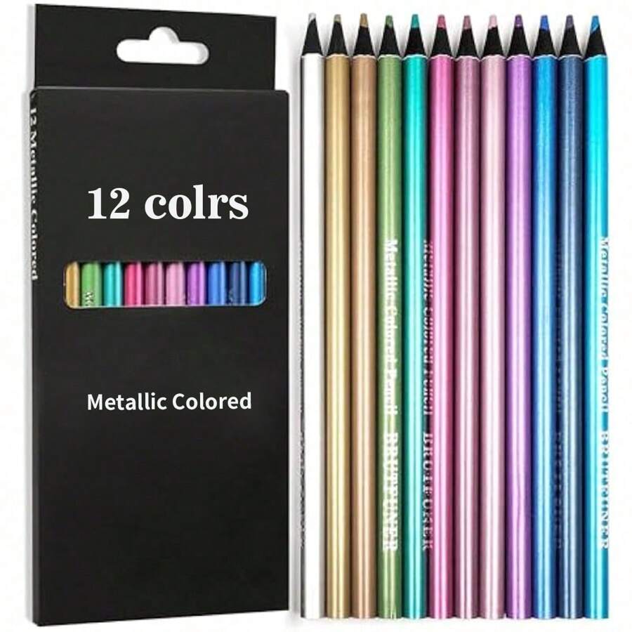 Metal Colored Pencils Paint Colored Pencils Cork Gold Pencils Artist ...