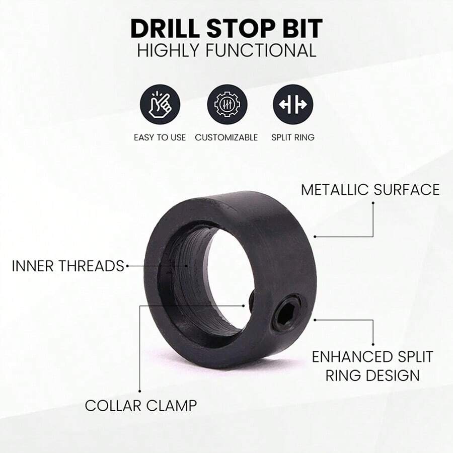 Drill Stoper Collar Set Stop Bit Ring Shaft Limit Metric Lock Stopper ...