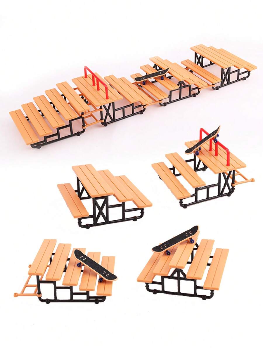 DIY Fingerboard Skate Park Set With Ramps, T Platform & Stairs | Self ...