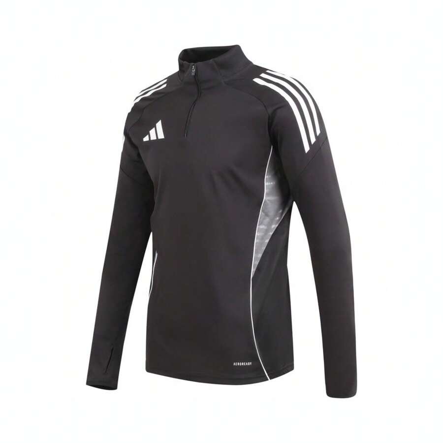 Adidas เสื้อแขนยาวผู้ชาย TIRO25C TR TOP สีเทา ปี 2025, เสื้อกันหนาวถัก ...