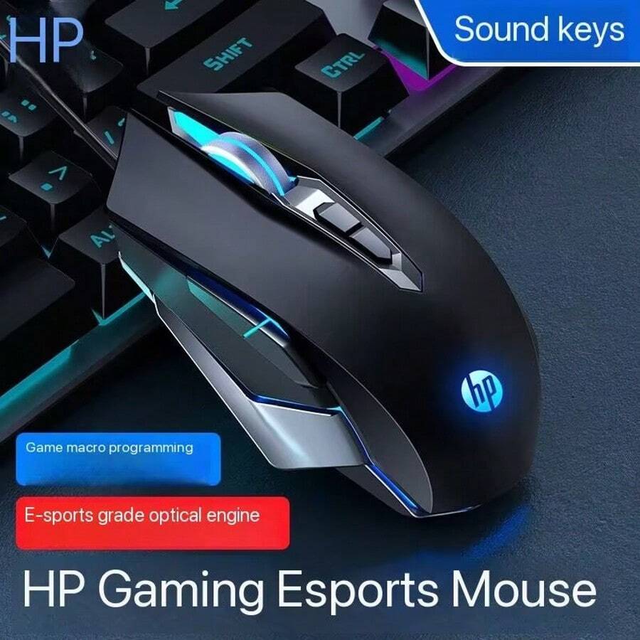 HP Mouse Gamer com Fio HP M220, Silencioso, Mecânico, de Metal ...