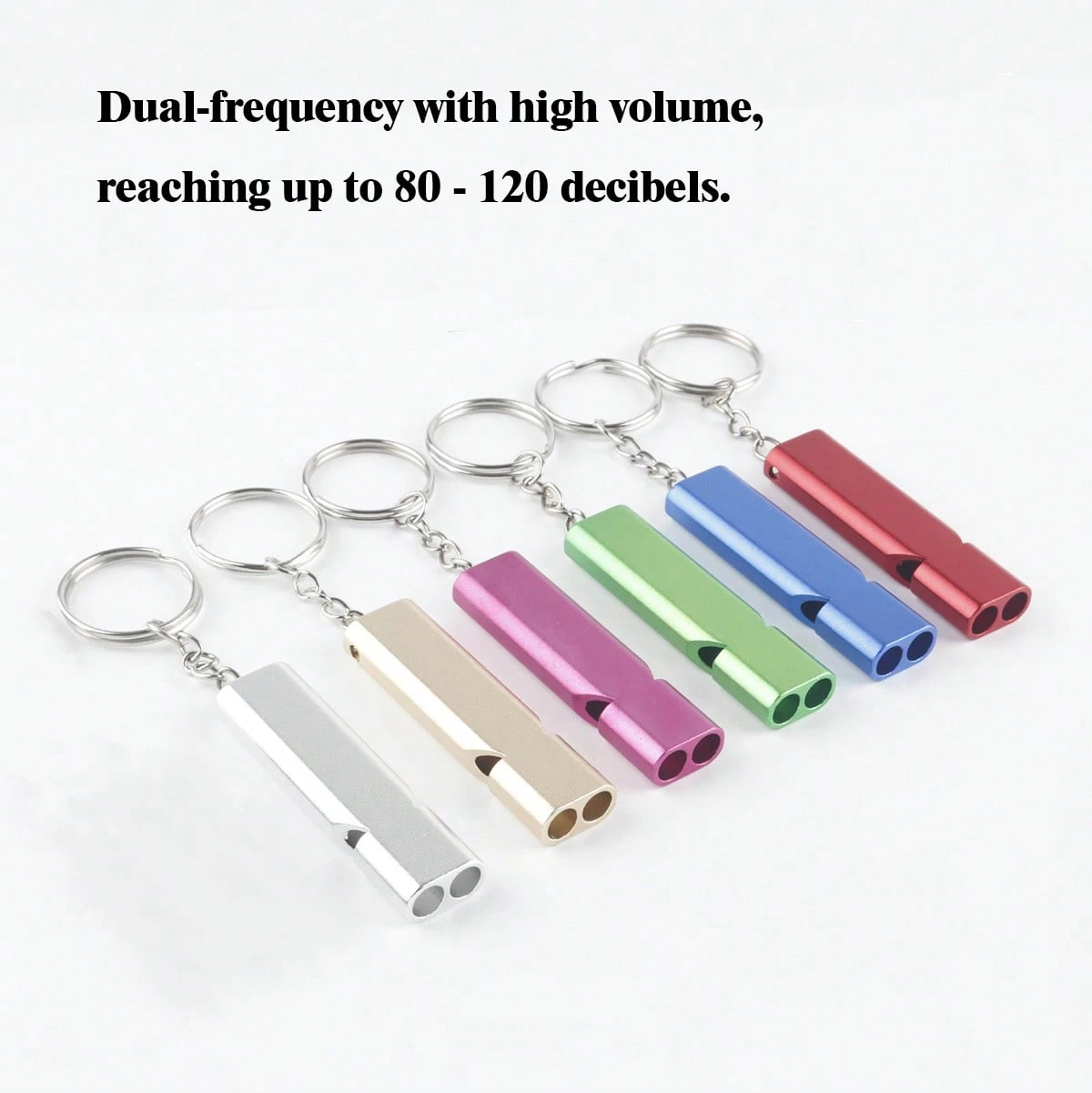 Aluminum Alloy Dual-Hole High-Frequency Emergency Survival Whistle ...