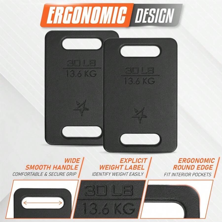 Cast Iron Ruck Weight, Weighted Plate For Rucking, Swings, Squat ...