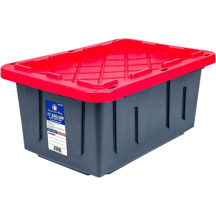 17-Gallon Storage Containers - Tough With Lids Durable Stackable - Keep ...
