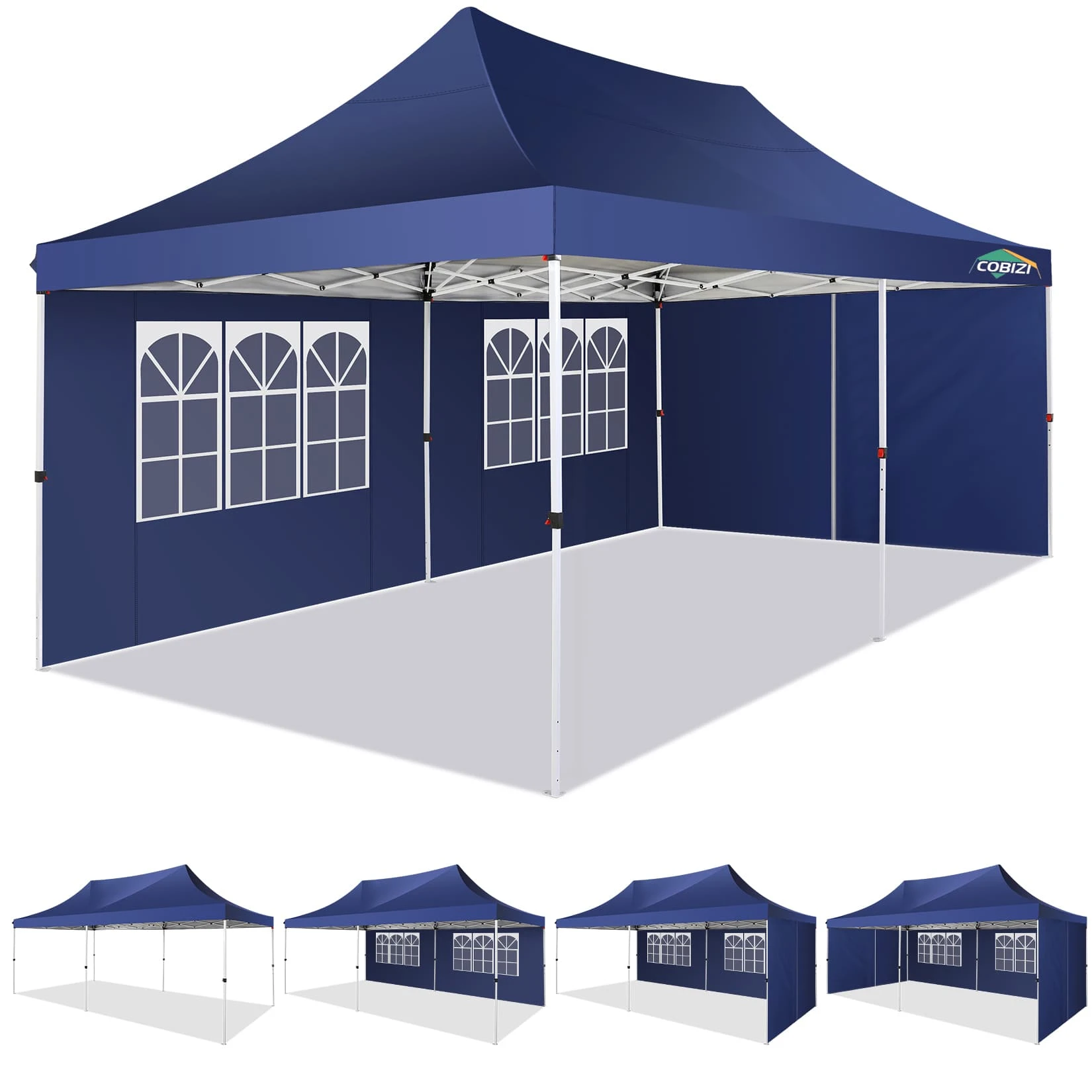 COBIZI 10*20FT Pavilion 3x6m Folding Pavilion Waterproof Stable ...