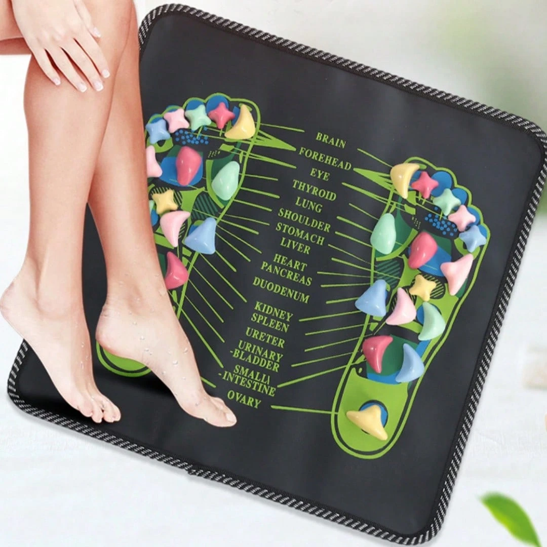 Pebble Foot Massage Mat, Foot Reflexology Mat For Health | SHEIN South ...