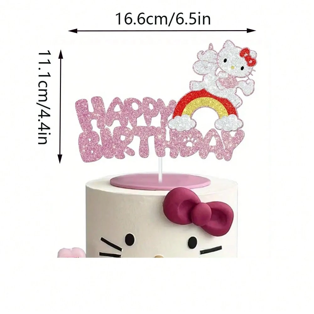 Sanrio Cake Toppers, Hello Kitty, Cinnamoroll, Kuromi Cartoon Cake ...
