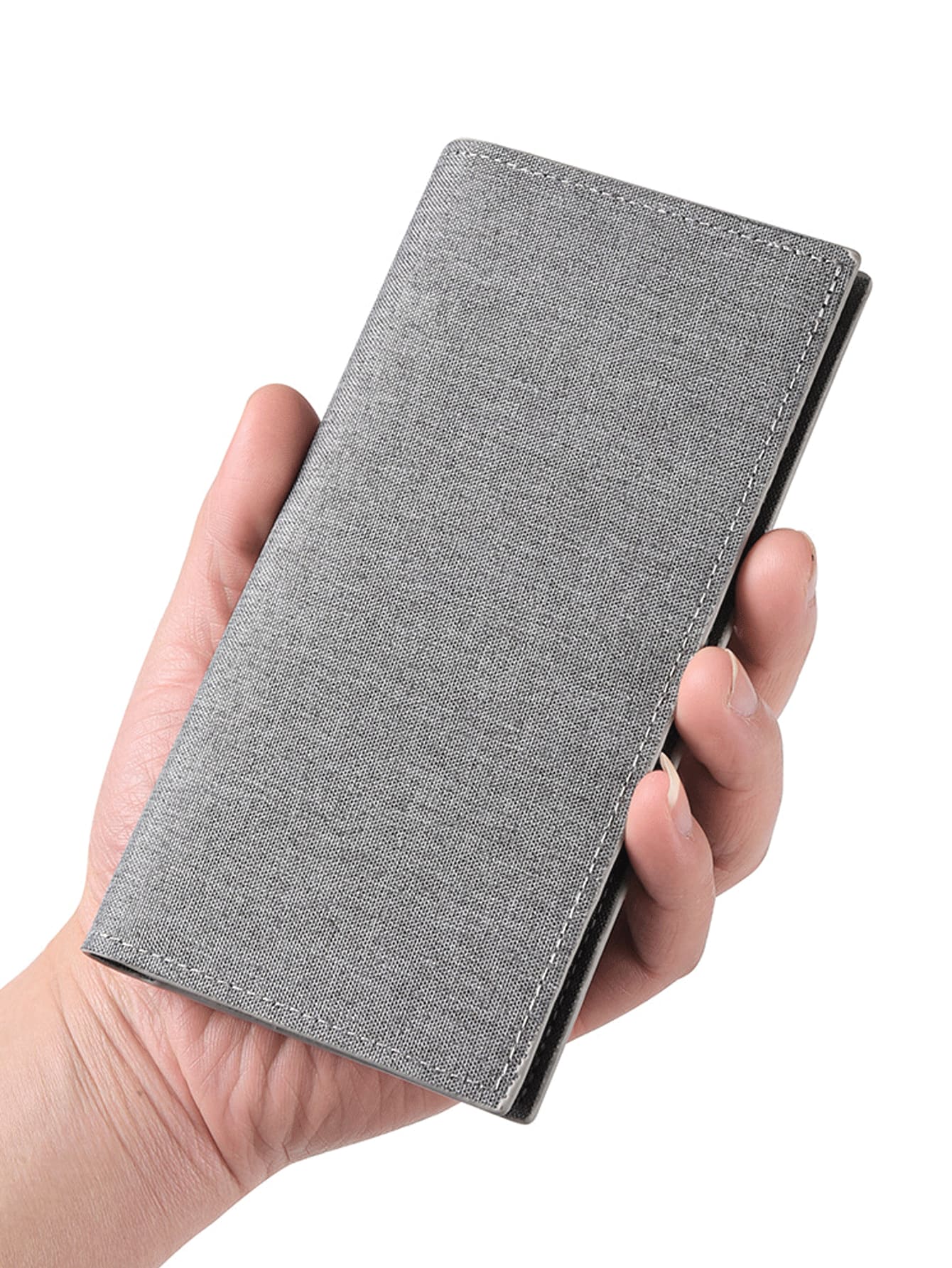 Long Canvas Wallet For Men 2024 New Ultra-Thin Simple Solid Color Youth ...