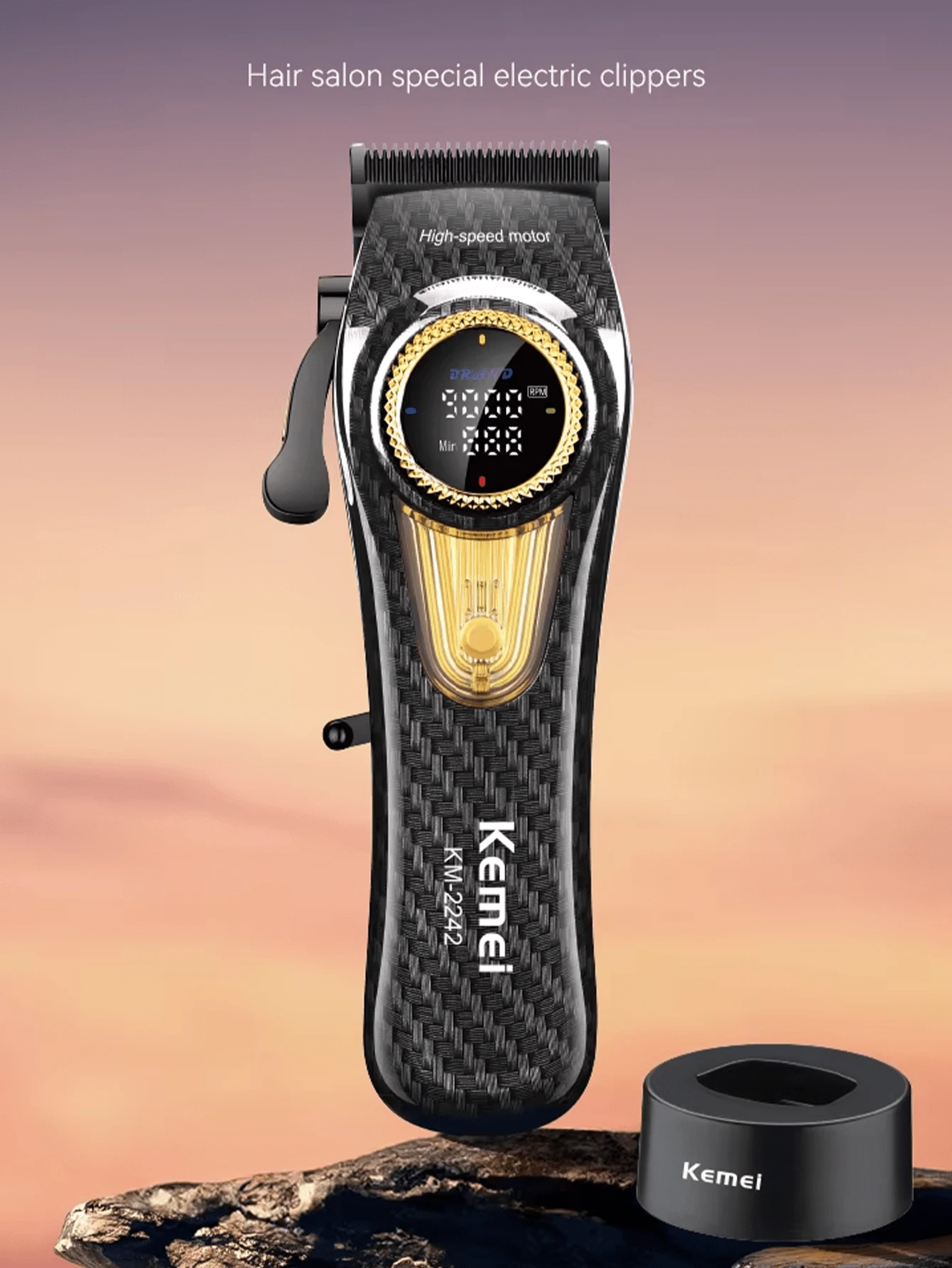 Kemei Household Electric Appliances KM-2242 Big Power Electric Hair Clipper Rechargeable Hair ...