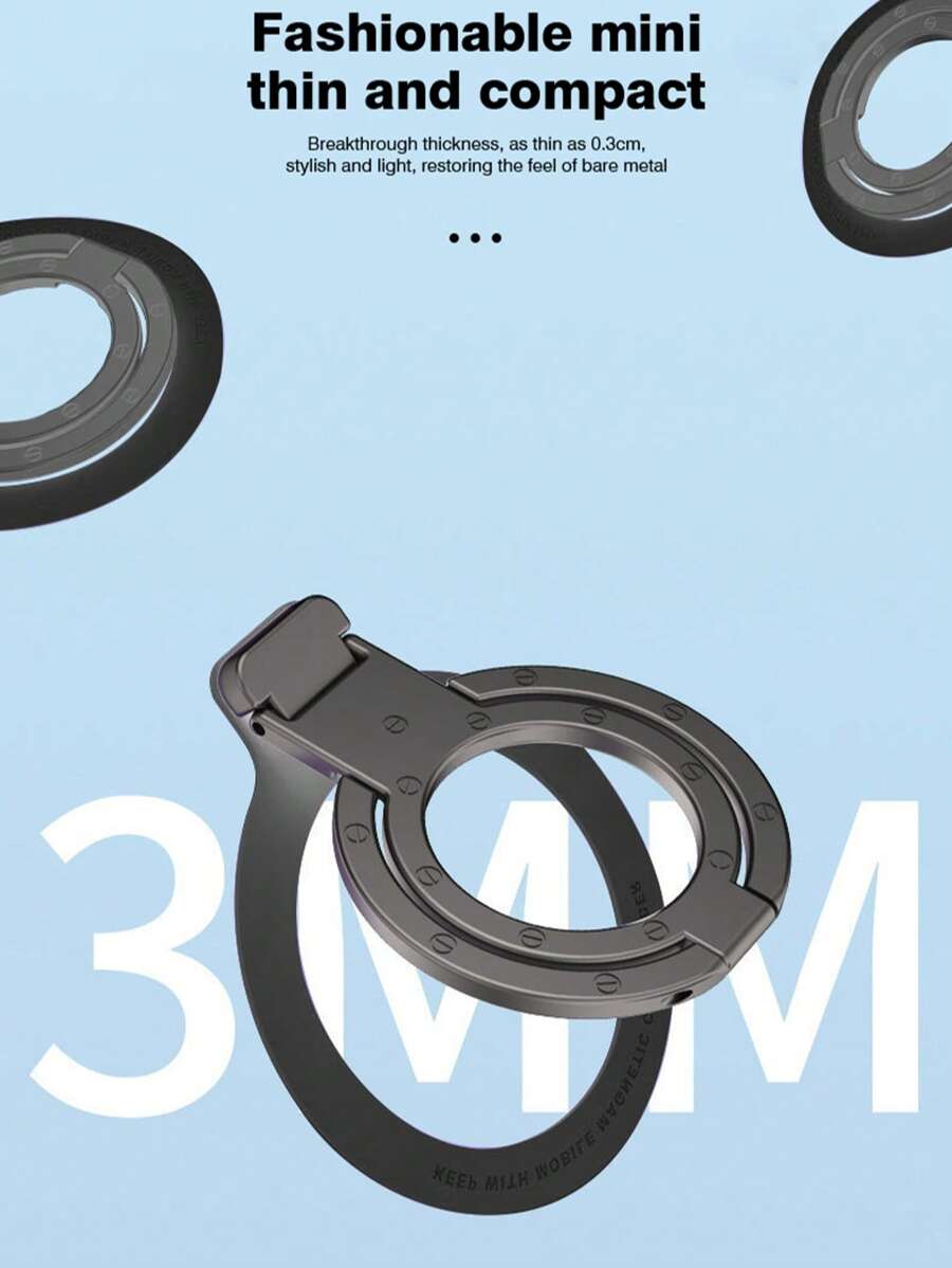 Folding Ring Holder Metal Double Ring Adhesive Magsafe Magnetic Suction ...