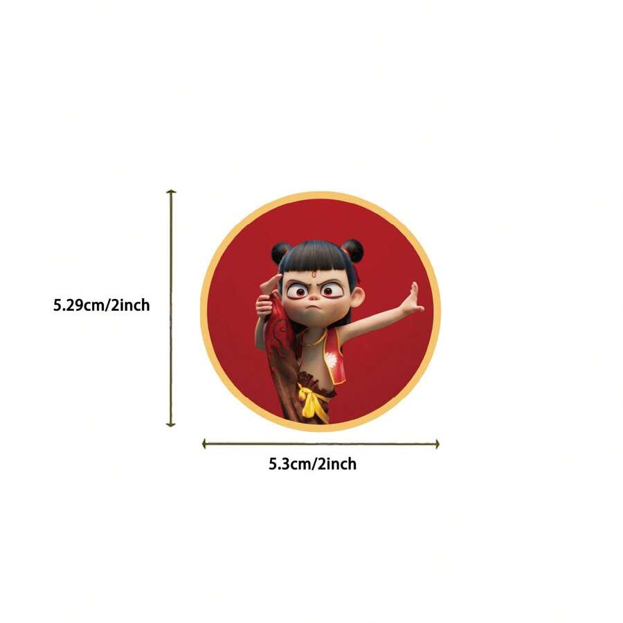 50 Classic Anime Nezha Graffiti Stickers Guitar Laptop Luggage DIY ...