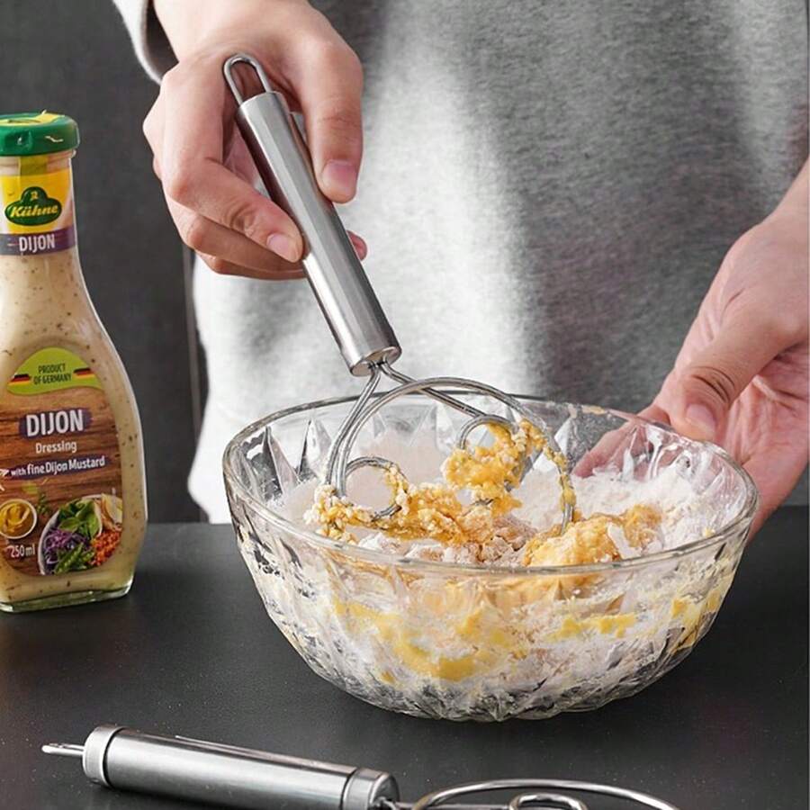 Stainless Steel Flosser, Flour Cake And Dough Mixer, Creative Coil Egg ...