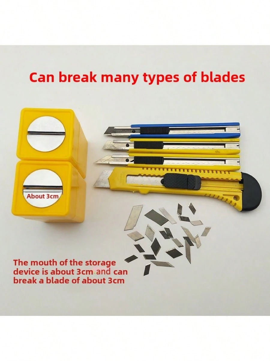 折りたたみナイフ保管ボックス、フィルムカッター、使用済みブレード収納、ユーティリティナイフ刃片の廃棄コンテナ | #SHEIN新生活応援セール