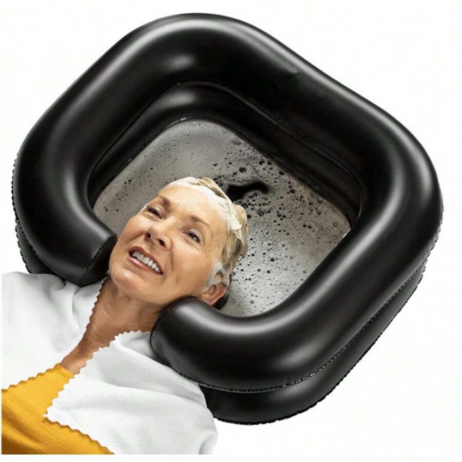 Inflatable Shampoo Basin With Drainage Tube, Portable Shampoo Hair ...