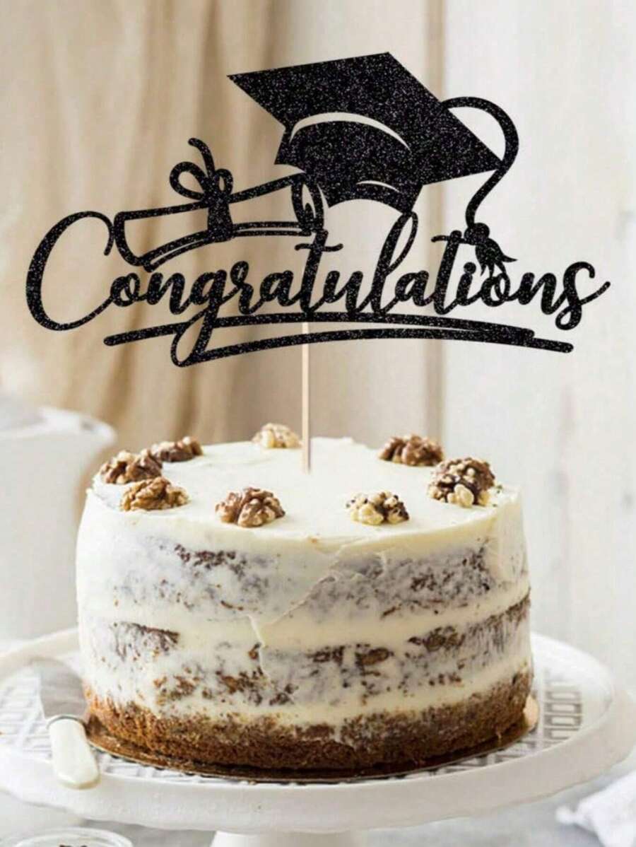 1/5pcs Proud Cake Plaque, Congratulations On Graduation Cake Decoration ...