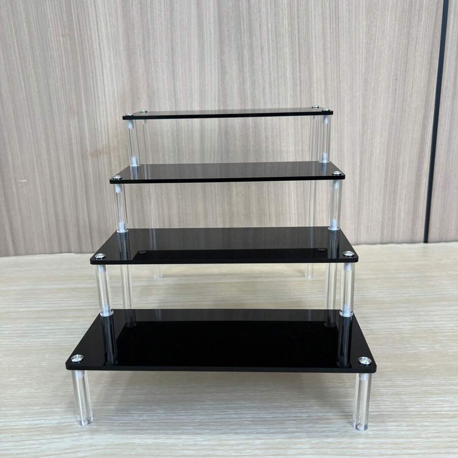 New Desktop Black Display Stand, Model Rack, Step Display Shelf, Multi ...