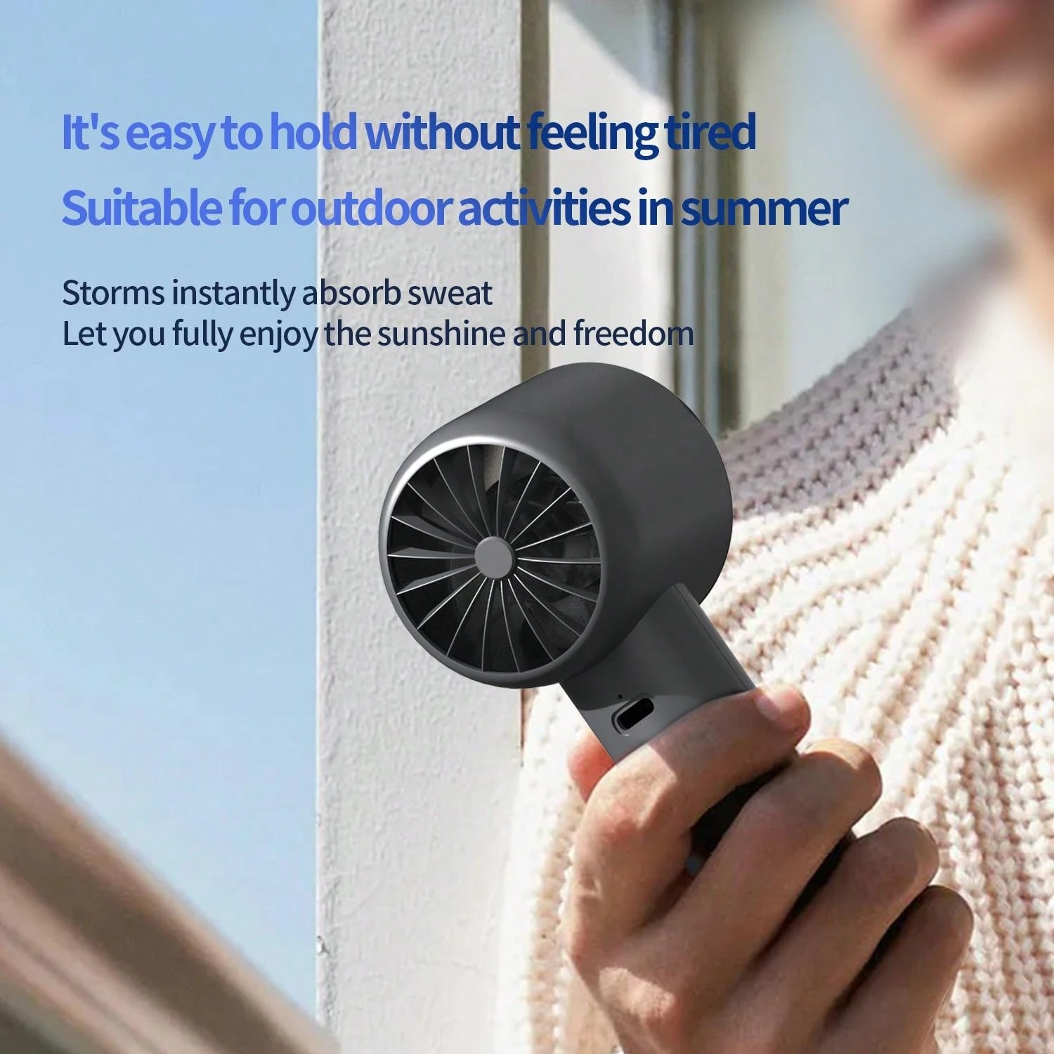 High-Speed Cooling Fan 100 Speeds Adjustable Portable Turbo Violent ...