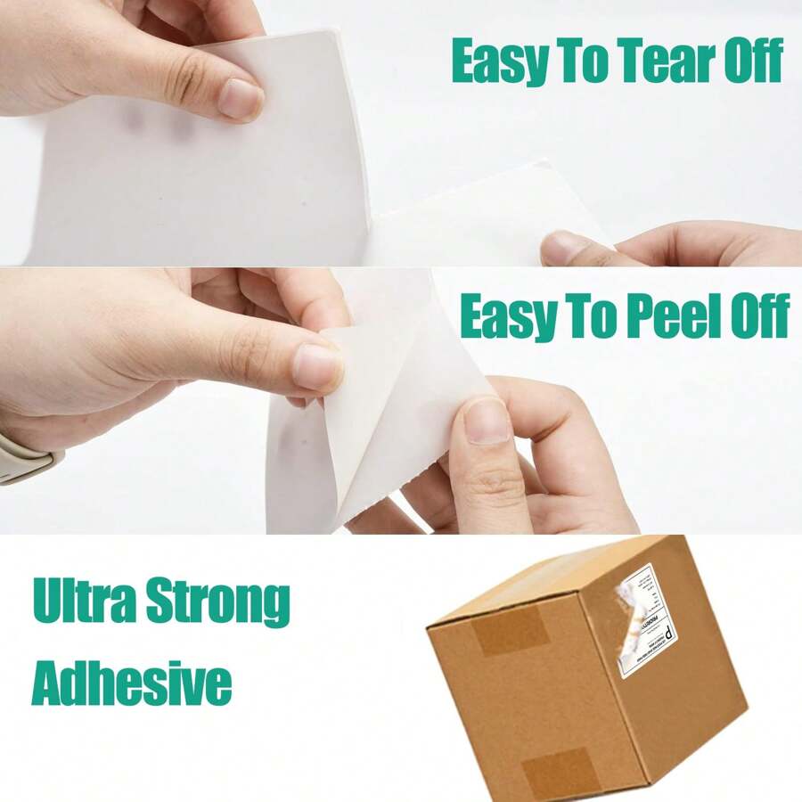 5000 Label Printing Papers, 100 * 100 Direct Thermal Transport Labels ...