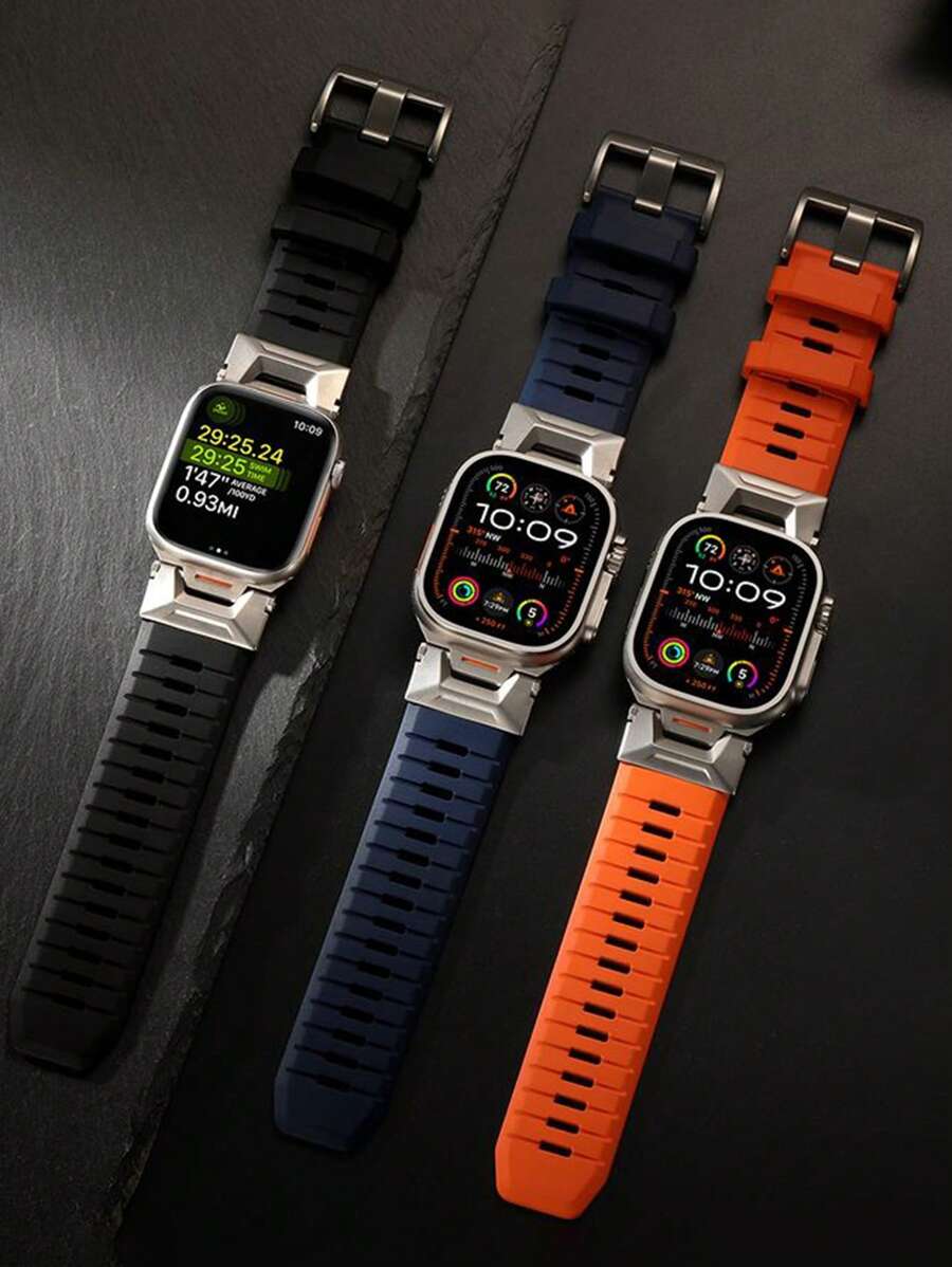 Fashionable Outdoor Functional Fluorine Rubber Apple Watch Strap ...